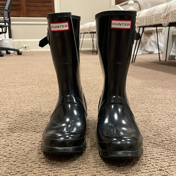 Hunter | Shoes | Black Original Short Hunter Rain Boot | Poshmark